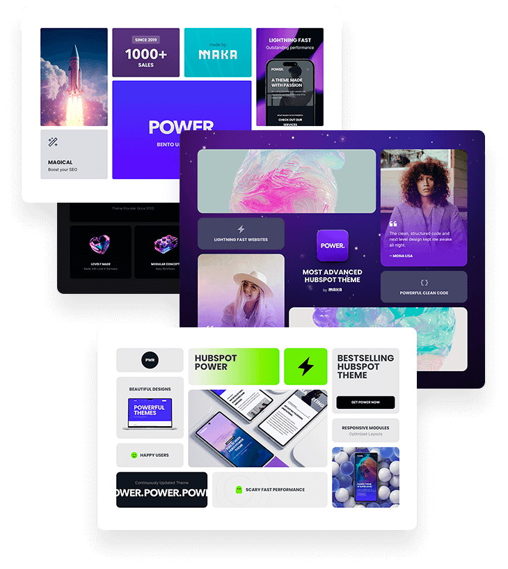 Bento Grid | POWER Theme Features